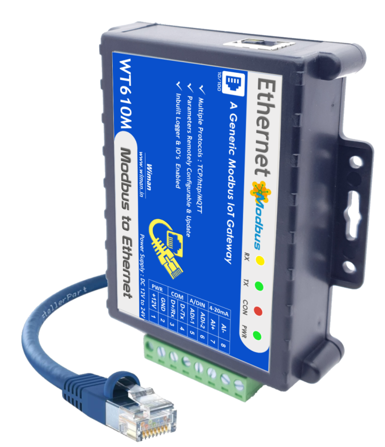 Modbus to Ethernet Gateway - Wiman | IoT Lite Series